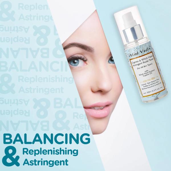 Cypress & Witch Hazel Astringent Facial Toner (Non-Alcoholic) - 100g ...