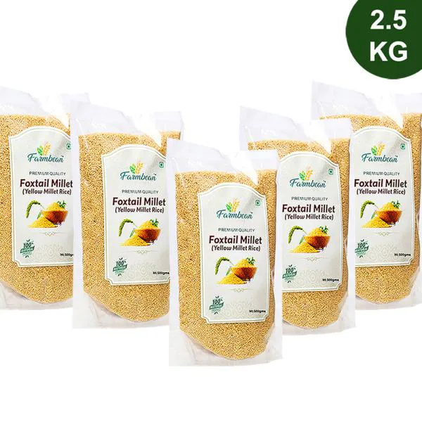 Farmbean Foxtail Millet Natural Grains, 2.5kg(500g x 5 Packs) - (Kaon ...