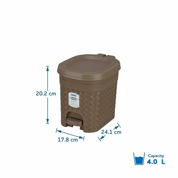 Kolorr Stitch Pedal Waste Bin Modern Design Trash Can Plastic Dustbin ...