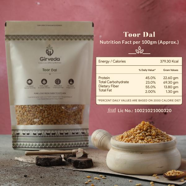 Girveda Toor Dal ( Cow Based Natural Farming) 1 Kg - JioMart