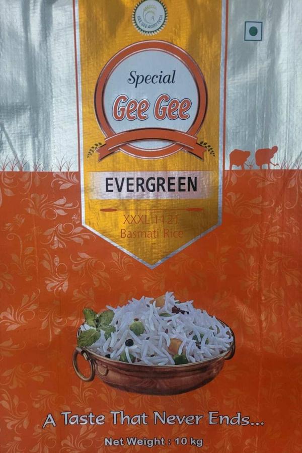 SPECIAL GEE GEE EVERGREEN 1121 MINI DOBAR BASMATI RICE 10KG - JioMart