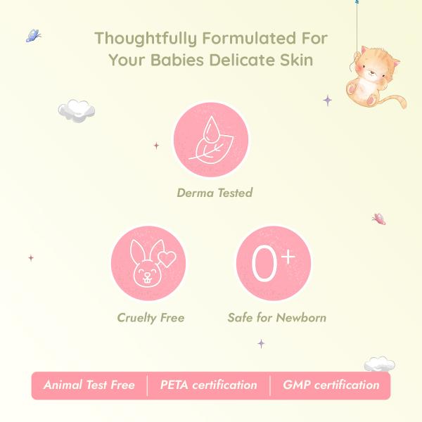 Bumtum Baby Talcum Powder with Aloe Vera, Paraben & Sulfate Free, Derma ...