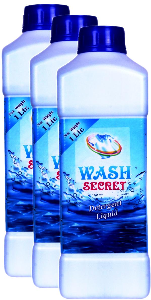 WASH SECRET Liquid Detergent 1 l bottle for Front Load Top Load Washing ...