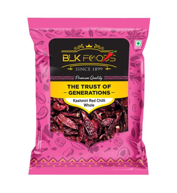 BLK Foods Select Kashmiri Red Chilli Whole (Kashmiri Lal Mirch Sabut ...