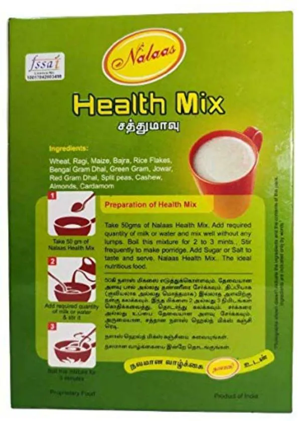 Nalaas Health Mix & Natural Content Of Nutrients-500g(Satthu maavu) - JioMart