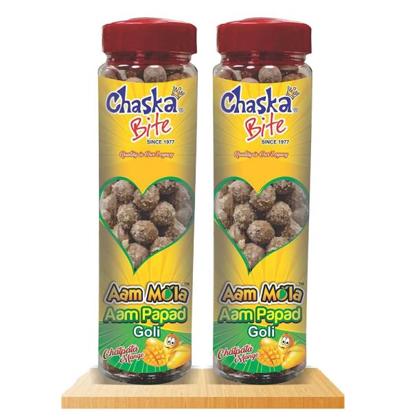 CHASKA BITE Aam Papd Goli|Sweet|Khatti Meethi|Candies|Soft|Pack of 2 ...