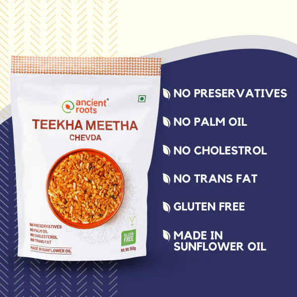 Teekha Meetha Chevda (Chiwda) Mix , 150g (Pack of 2) / Made in ...