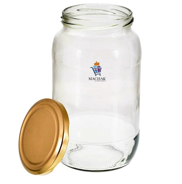 Machak Clear Glass Gram Glass Jar, 1000 Ml (Set Of 3) - JioMart