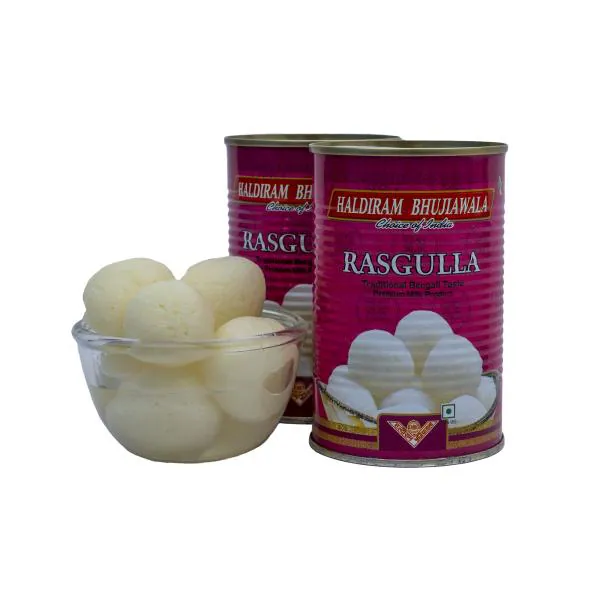 Haldiram Bhujiawala Rasgulla Instant Ready To Eat Delicious Tin Packed ...