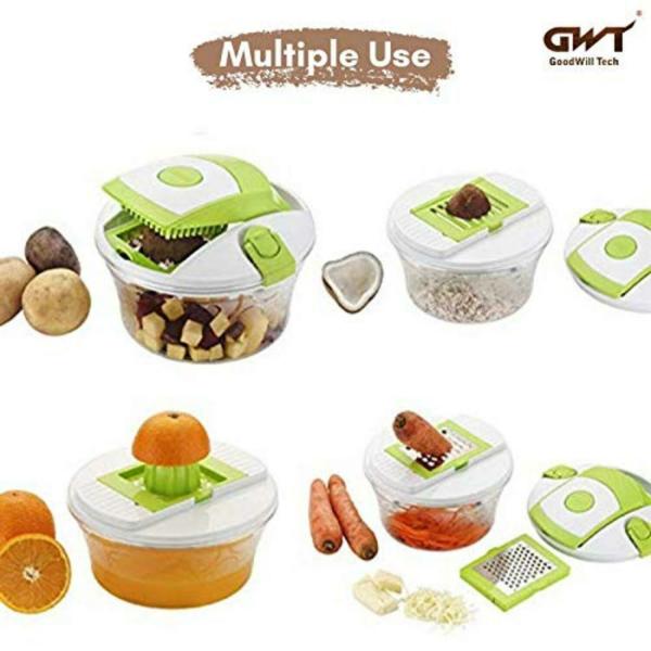 Goodwill Tech Plastic Manual Chopper/Cutter/Dicer/Grater/Slicer to Chop ...