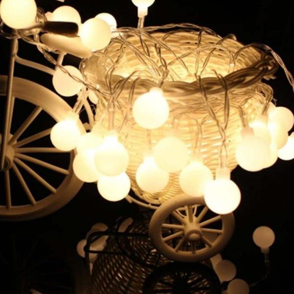 X4Cart Milky Ball String Lights 42 LED 12 Meter Goti String Fairy Light ...