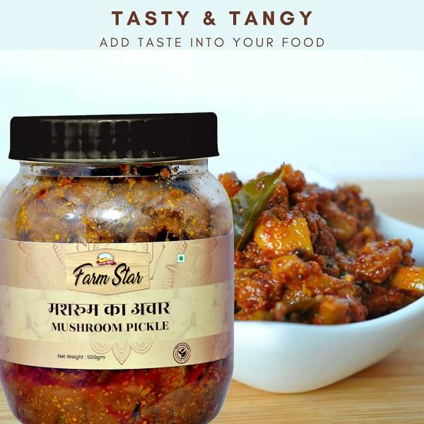 Farm Star Mushroom Pickle, 500 Gram - JioMart