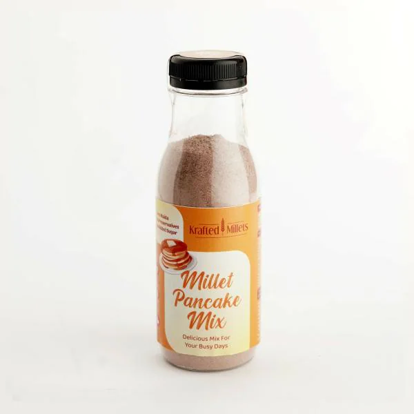 KRAFTED MILLETS Millet Pancake Mix Bottle 175 g - JioMart