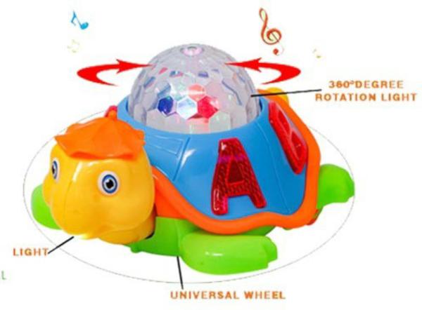 Toyvala Plastic Happy Turtle With Melodious Sound and 3D Projector ...