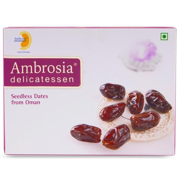 Ambrosia Delicatessen Seedless Dates ( Omani Dates ) 250 Grams, Premium ...