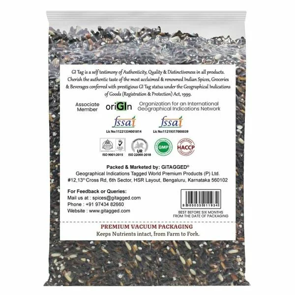 GiTAGGED Black Rice, Chak Hao, Forbidden Rice of Manipur - 1kg - JioMart