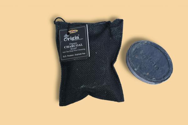 The Origin Natural & Pure Charcoal Soap (Pack of 4x100gm) - JioMart