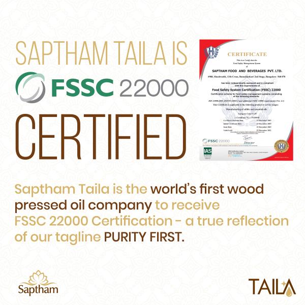 Saptham Taila 100% Wood Pressed / Cold Pressed Gingelly Oil / Sesame ...