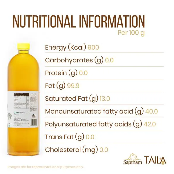 Saptham Taila 100% Wood Pressed / Cold Pressed Gingelly Oil / Sesame ...