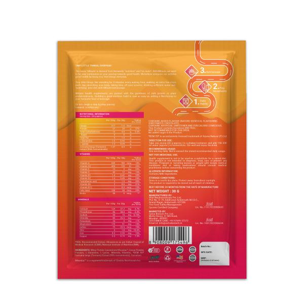 NRoute Super Whey Protein Powder with Haldi (longa) 30g Sachets, Chocolate and Coffee, Pack of 2 ...