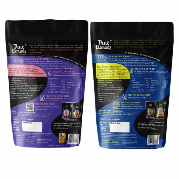True Elements Chocolate Pancake Mix 250 g+ True Elements Daily Dose ...