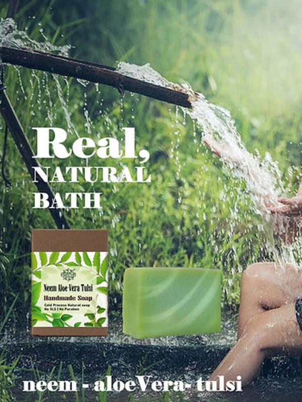 Pratha-Neem, Aloe-Vera, Tulsi | Cold Process Handmade Soap - JioMart