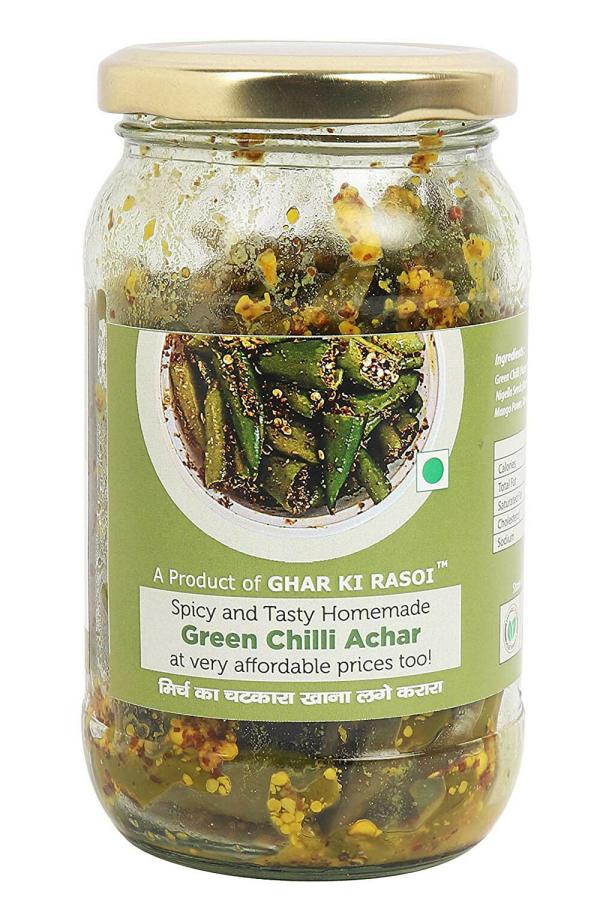 Ghar Ki Rasoi Homemade Green Chilli Pickle,(Aachar) Healthy and Tasty ...
