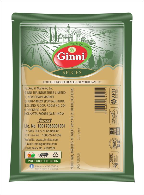 Ginni Pure Dry Ginger Whole/Sukhi Adarak Sabut | Natural Dried Ginger ...