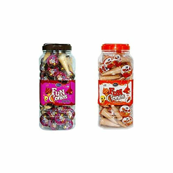 Oshon Cream Filled Cone Chocolate And Orange 900 G (Pack of 2) - JioMart