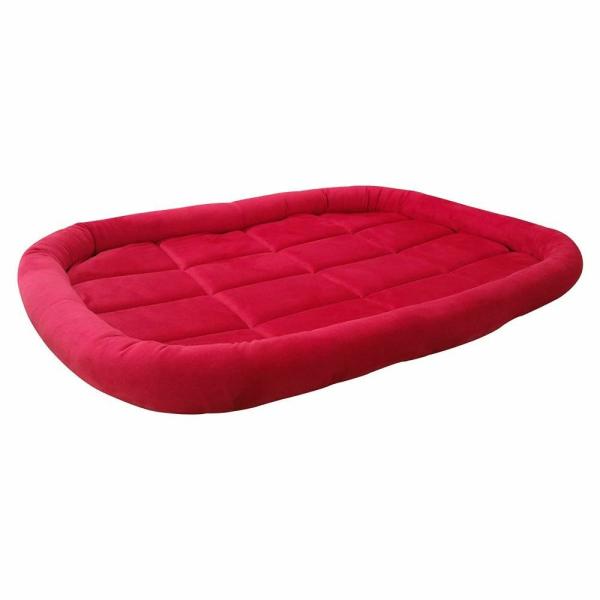 Hiputee Red Rectangular Holland Velvet Pad Bed For Dogs And Cats (L ...