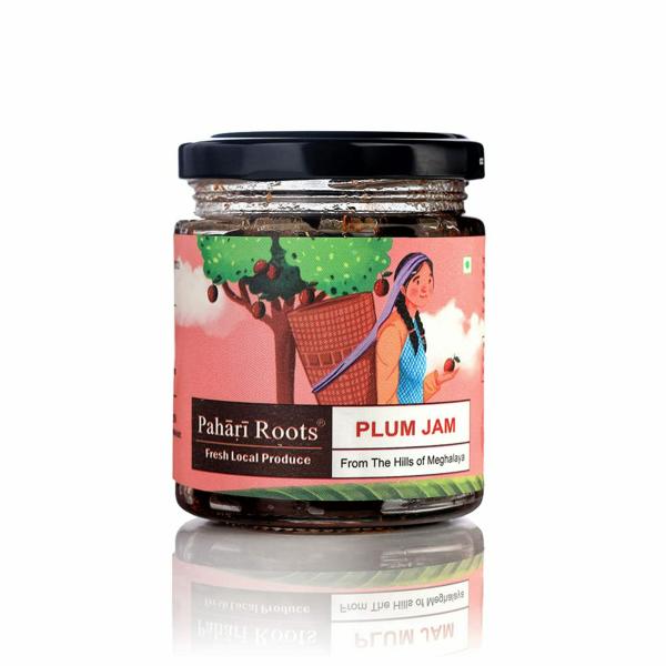 Pahari Roots Jam Mixed Fruit and Plum from Meghalaya - 440 g (Pack of 2 ...