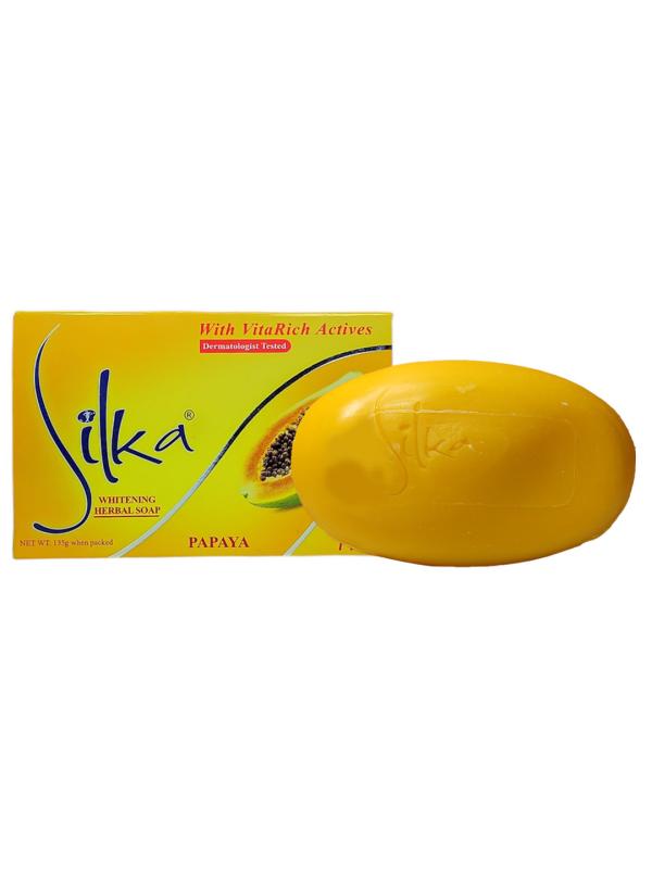 Queue Silka Papaya whitening Herbal soap Pack of 1 - JioMart