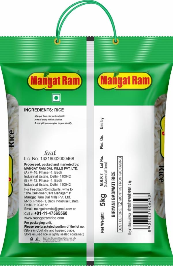 MANGAT RAM BIRYANI RICE 5KG - JioMart