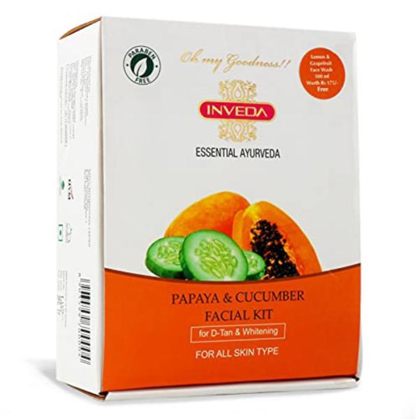 INVEDA Papaya And Cucumber Facial Kit - 1 count - JioMart