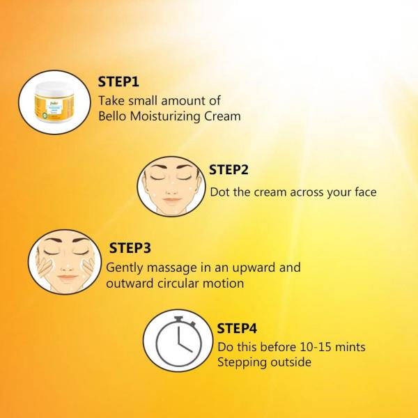 Bello Moisturizing Cream With Spf 100 G - JioMart