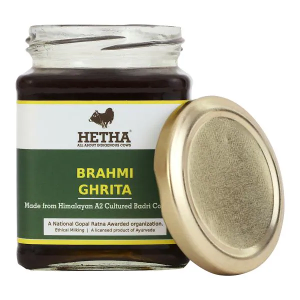 Hetha Brahmi Ghrita made with Himalayan Badri Cow A2 Cultured Ghee ...
