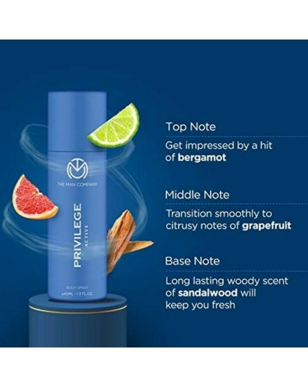 The Man Company Privilege Deodorants Combo Pack for Men - Active ...