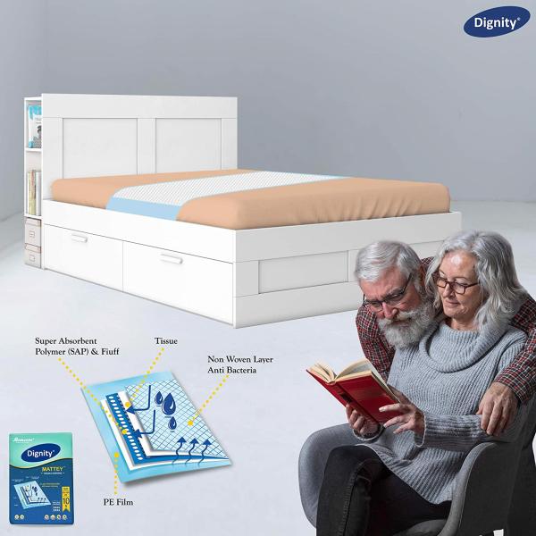 Dignity Mattey Disposable Tuckable Underpads, 60 X 180 cm, 10 Pcs/Pack ...