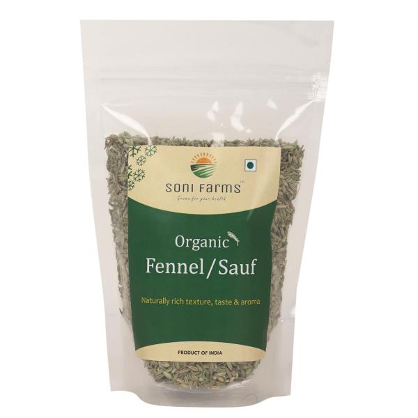 Soni Farms Organic Fennel Seeds / Saunf - 400gm - JioMart