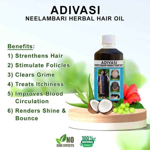 Adivasi Neelambari Herbal Hair Oil 500Ml - JioMart
