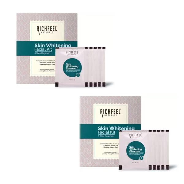 Richfeel Skin Whitening Facial Kit 5X6G Pack of 2 - JioMart
