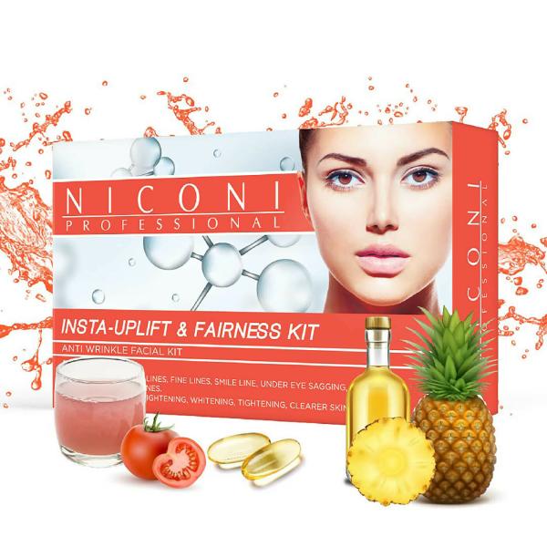 NICONI Insta Uplift Facial Kit for Fairness and Glow Anti-Aging And ...