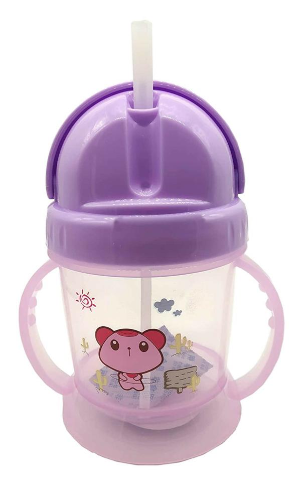 Te Quiti Blue & Purple Plastic Leakproof Durable BPA Free Non Toxic Bunny Teddy Bear Design ...