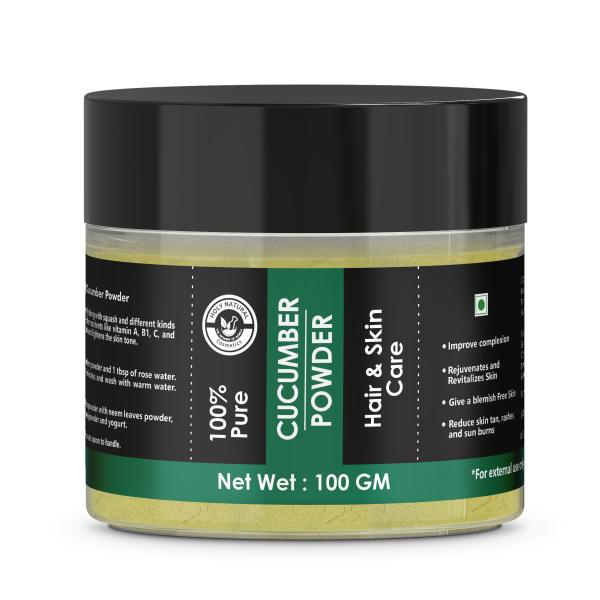 Holy Natural Cucumber Powder (100gm), Glowing & Radiant Skin, Suitable ...