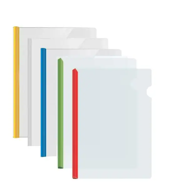 UNIXAA Plastic Clear Transparent Strip File Cover A4 Paper / Document ...