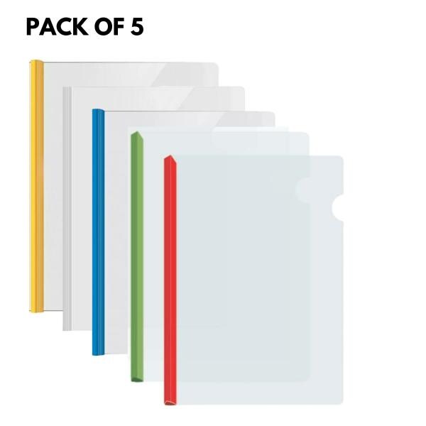 UNIXAA Plastic Clear Transparent Strip File Cover A4 Paper / Document ...