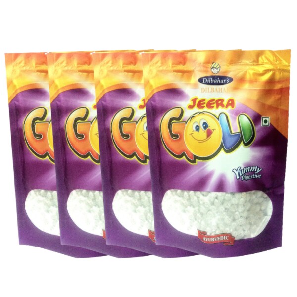 Dilbahars Yummy Digestive Jeera Goli Special 100gm Pack of 4 - JioMart