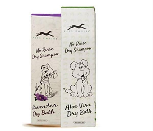 Pets Empire Dry Bath Dog Shampoo 250 ml ,Pack Of 2 - Aloe Vera And lavender - JioMart