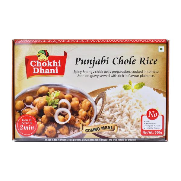 Chokhi Dhani Foods Ready To Eat Punjabi Chole Rice Combo 360 gm - JioMart