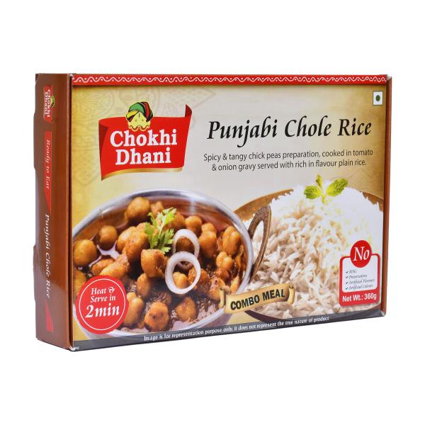 Chokhi Dhani Foods Ready To Eat Punjabi Chole Rice Combo 360 gm - JioMart